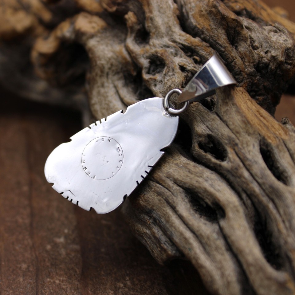 Sterling Silver Denim Lapis Navajo Pendant by Jon McCray | eBay