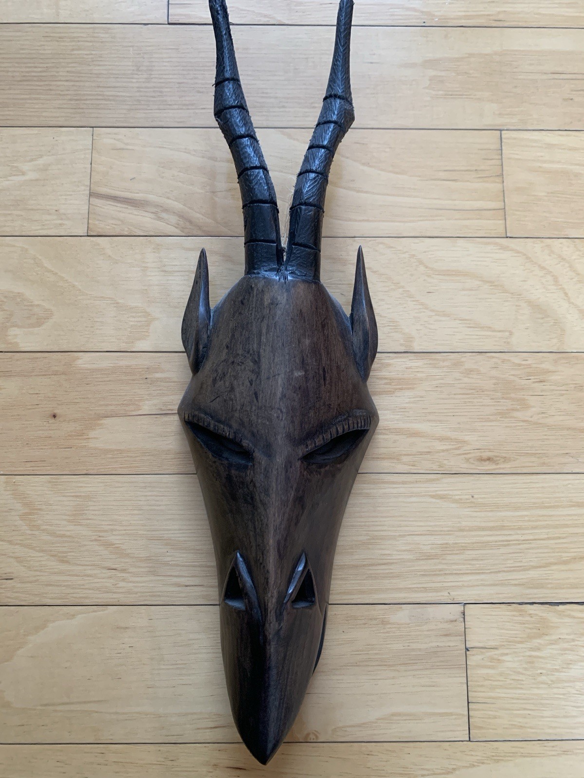 African Safari Hand-Carved Kenyan Wooden Animal Masks Set of 4 Wall ...