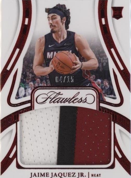 2023-24 Panini Flawless - Patches Jaime Jaquez Jr. #PAT-JJJ Ruby /15 ...