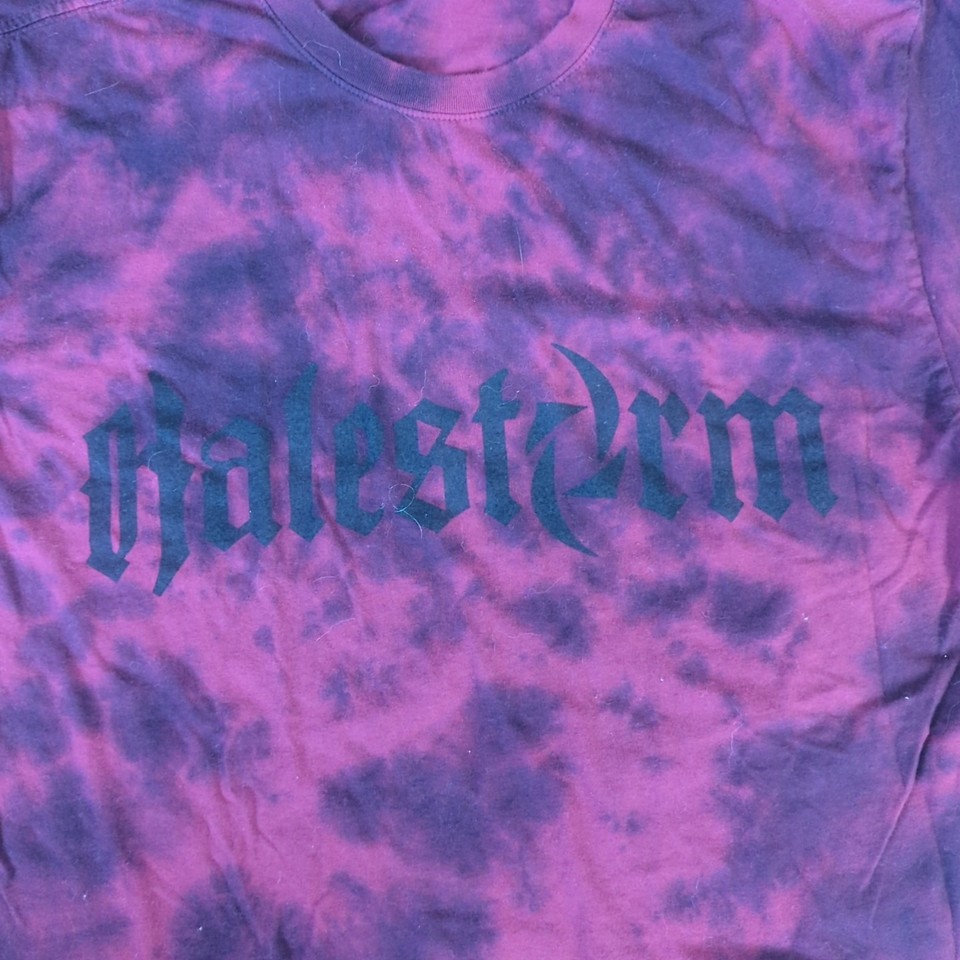 Halestorm Tshirt XL Red & Black Tie Dye Shirt Rock Concert Music | eBay