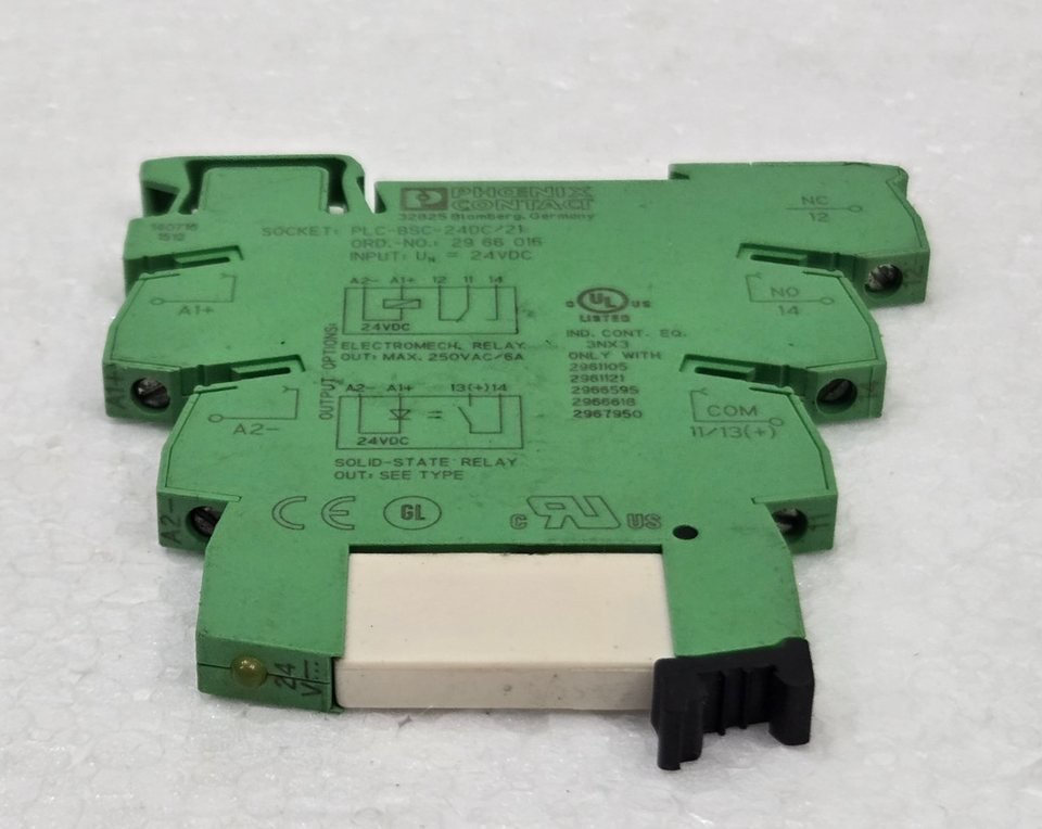 PHOENIX CONTACT/FINDER PLC-BSC-24DC/21 RELAY SOCKET 29 66 016 | eBay ...
