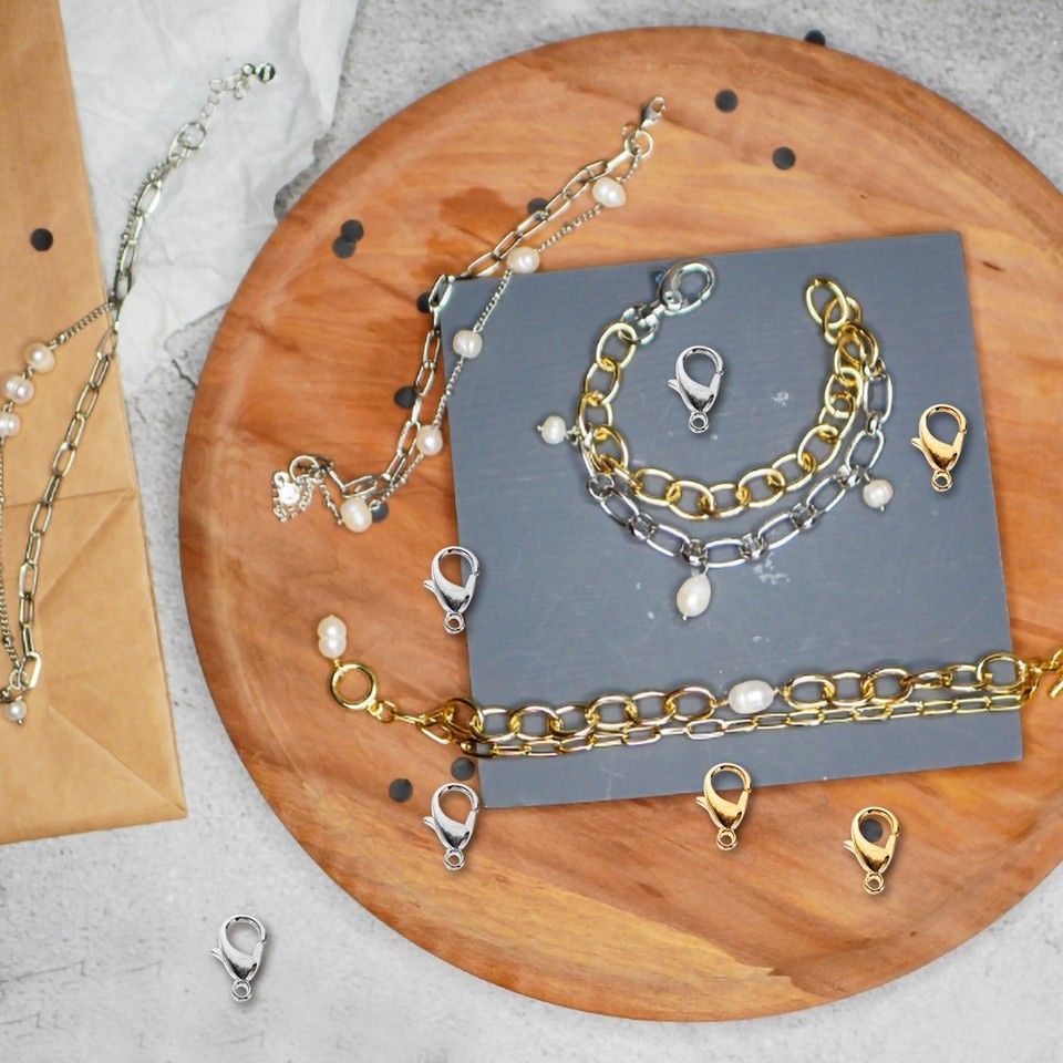 Metal Lobster Clasp Bracelet Making Clasps DIY Jewelry Accessories ...