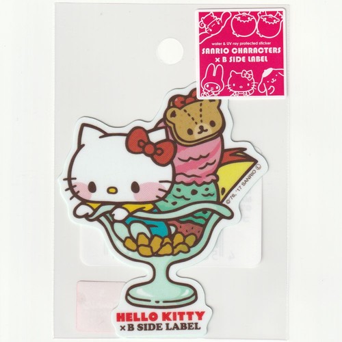 SANRIO x B-Side Label Sticker Hello Kitty Tiny Chum Parfait Japanese ...