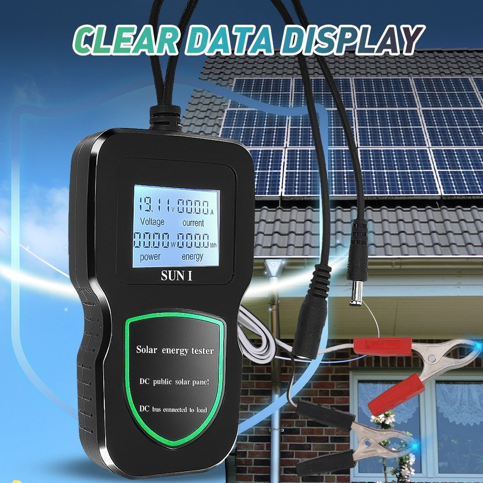 Upgrade Solar Panel Tester Meter Photovoltaic Multimeter Solar MPPT ...