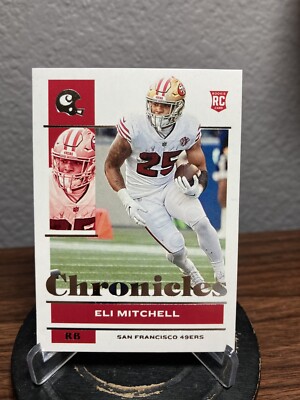 2021 NFL PANINI CHRONICLES FOOTBALL ELI MITCHELL #79 ROOKIE CARD SF ...