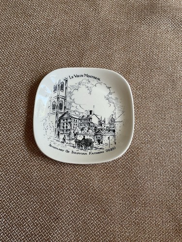 Vintage Crown Devon Pin Dish Montreal Seminary Of Sulpician Fathers ...