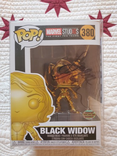 Scarlett Johansson signed autographed Black Widow MARVEL Funko Pop #380 ...