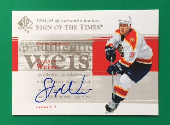 STEPHEN WEISS (FLORIDA) 2004-05 SP AUTHENTIC SIGN OF THE TIMES ...
