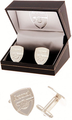 ARSENAL FC SILVER PLATED CREST - MENS EXECUTIVE SHIRT CUFFLINKS AFC | eBay