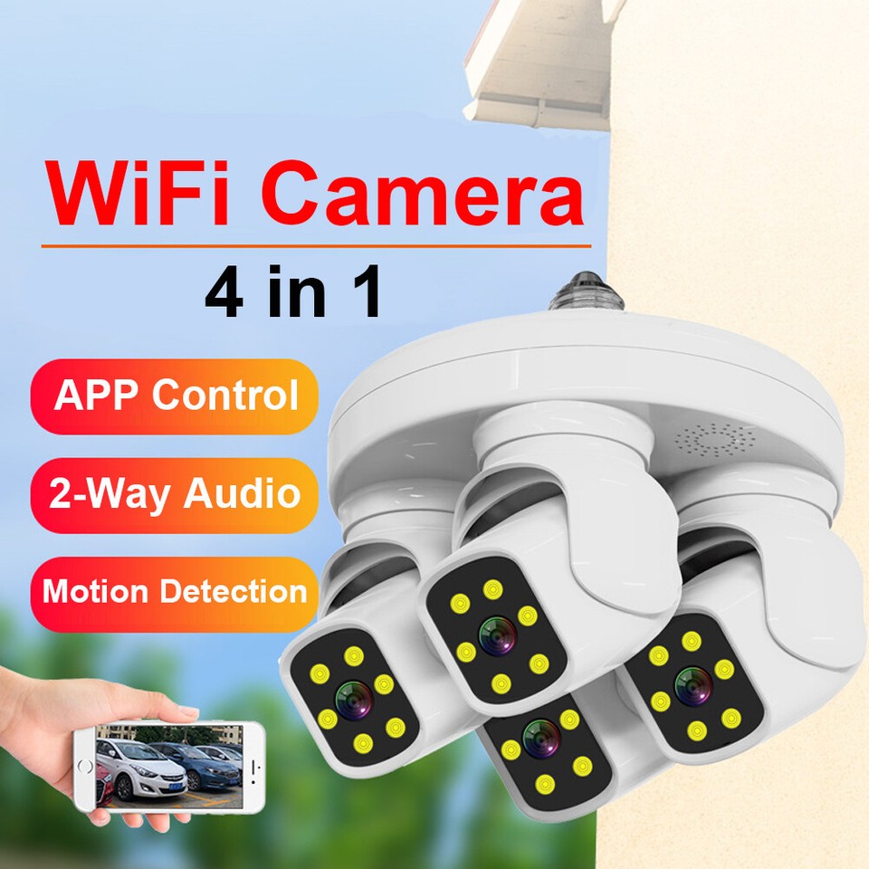 HD WiFi IP Camera Outdoor Four Screen Tri Lens Automatic Tracking ...