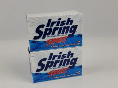 Lot of 2 New Irish Spring Sport Deodorant Soap 4.5oz Bar NOS ...