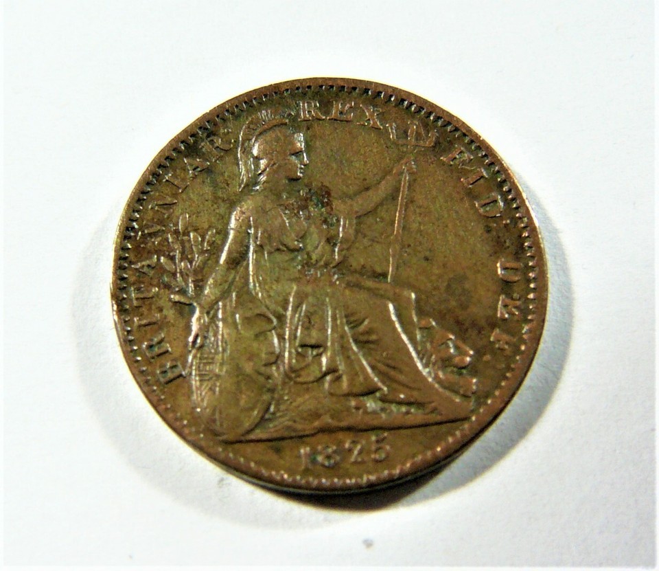 Great Britain George IV 1825 Copper Farthing | eBay