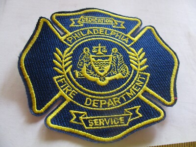 VTG PHILADELPHIA PENNSYLVANIA PA FIRE RESCUE DEPT 4.5" PATCH NEW NOS ...