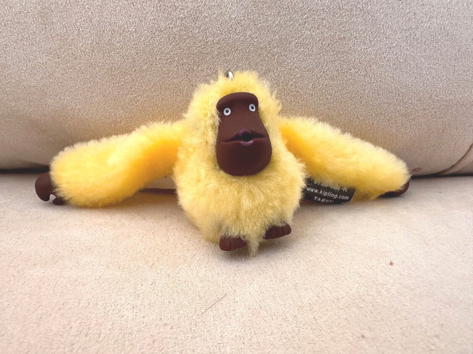 NWT KIPLING MONKEY KEYCHAIN KEY RING CHARM BLACK RED GRAY BLUE GREEN ...