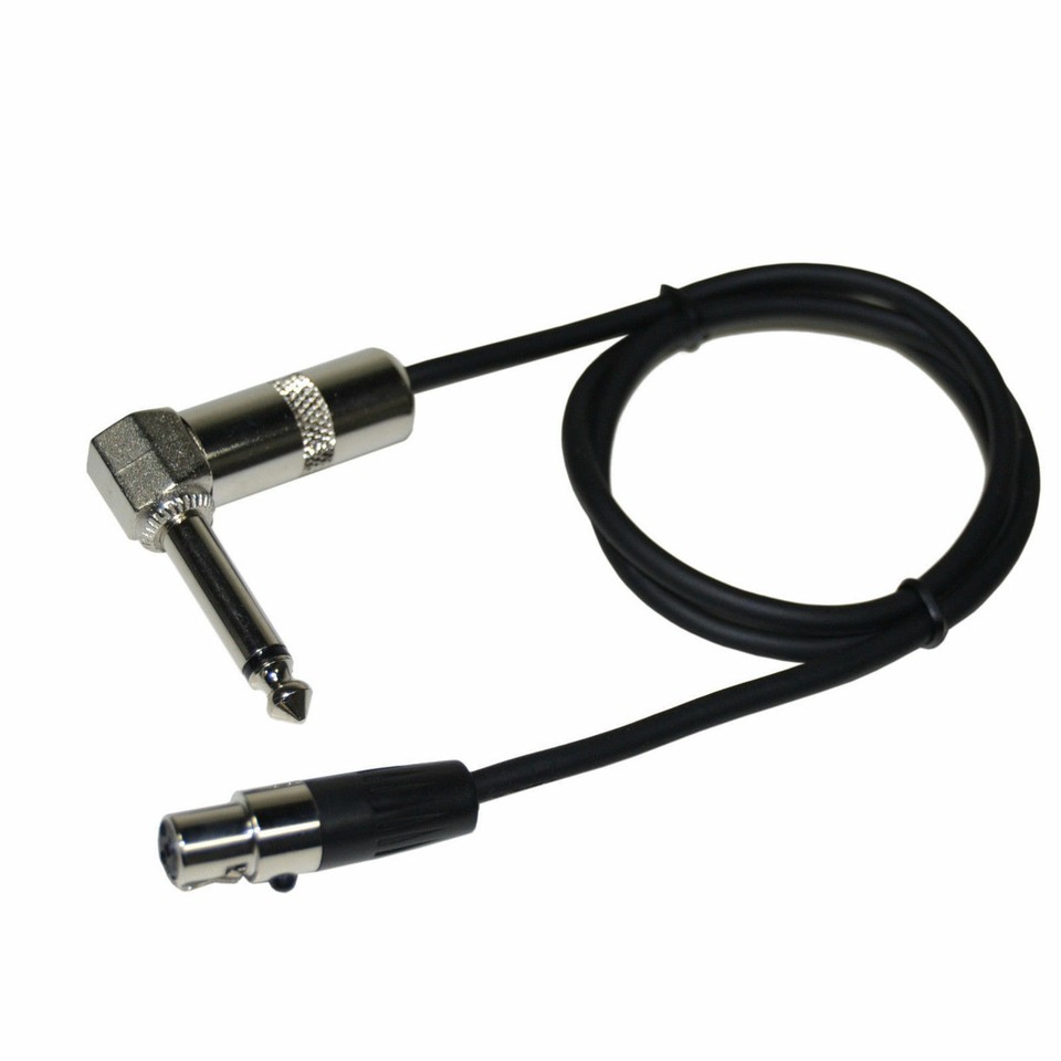 HQRP 4-Pin Mini TA4F to Right-Angle 1/4" Instrument Cable for Shure ...