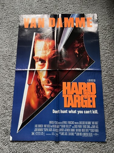 Hard Target Van Damme Original 1993 Double Sided Poster 27 x 40 Inches ...