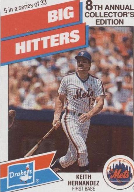 1988 Drake's Big Hitters/Super Pitchers - Keith Hernandez #5 for sale ...