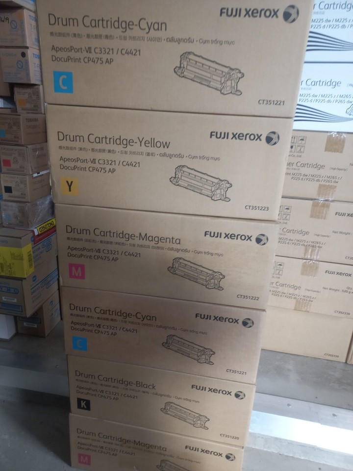 Genuine Fuji Xerox CT351221 ApeosPort VII C4421 C3321 CP475 CYAN DRUM ...