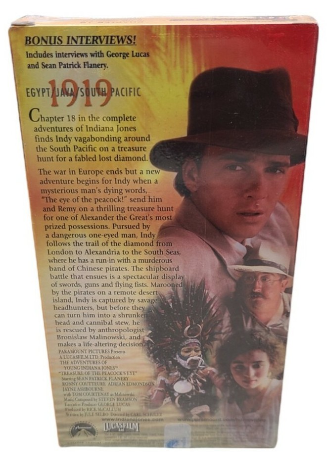 Adventures Of Young Indiana Jones Treasure Of The Peacocks Eye NEW ...