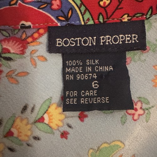 Skirt Colorful Boston Proper , Size 6, 100% Silk | eBay