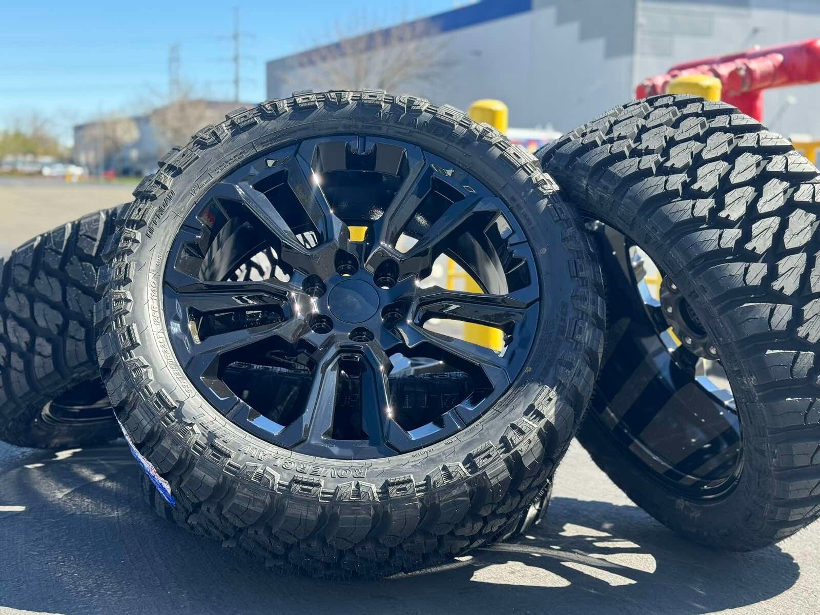 2024 GMC Sierra 1500 Yukon Denali 22" Wheels Rims Tires Chevy Silverado ...