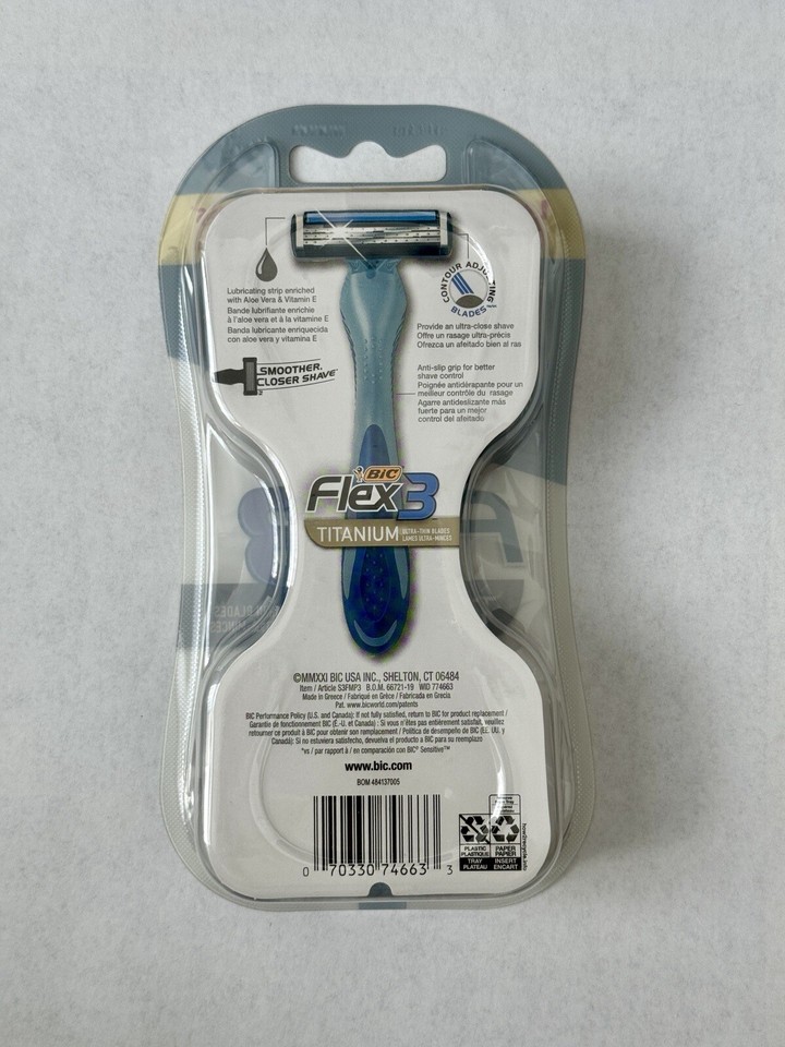 Bic Flex 3 Titanium Disposable Ultra Thin Blade Razors | eBay