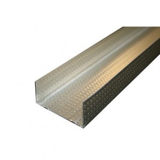 94mm Metal U Track 3m Lengths / Metal Stud Work - 100 Length Bundle ...