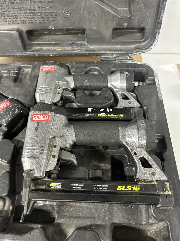 Senco Nailer Set Finish Pro 35 Finish Pro 15 and SLS15 Stapler & Case ...