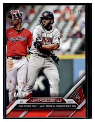 2024 Topps Now #525 Adrian Del Castillo Red Parallel #d /10 RC | eBay