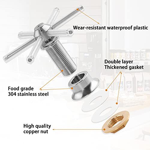 Portable Pitcher Rinser Table Bar Glass Rinser 304 Stainless Steel For ...