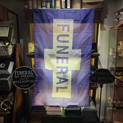 Funeral Procession Flag Large 3ftx5ft Purple | eBay