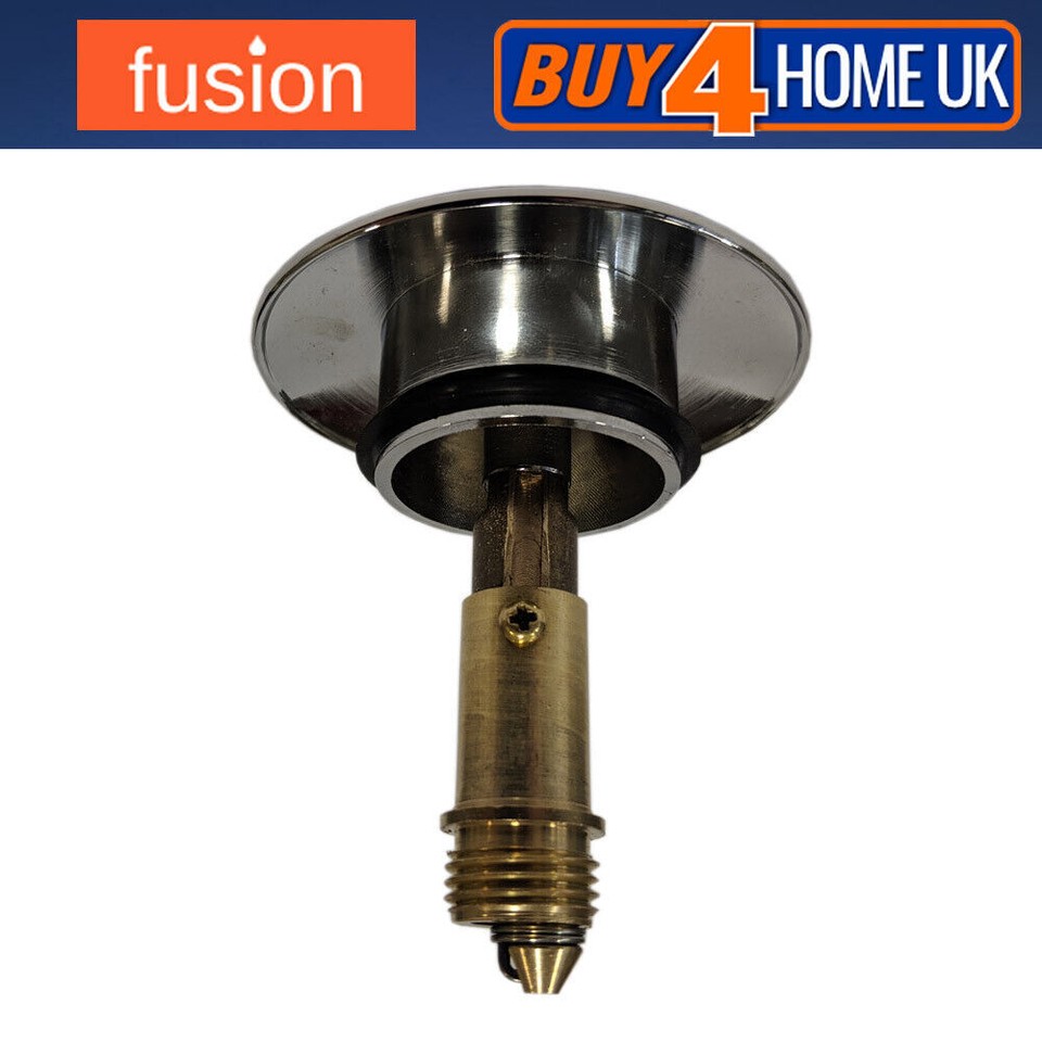 65mm Chrome Easy Pop Up Basin Waste Bathroom Sink Push Button Click ...