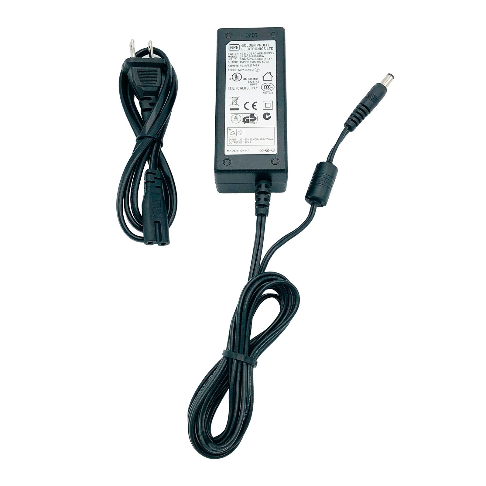 AC Adapter Golden Profit Electronics LTD GPE602-150400W Power Supply ...