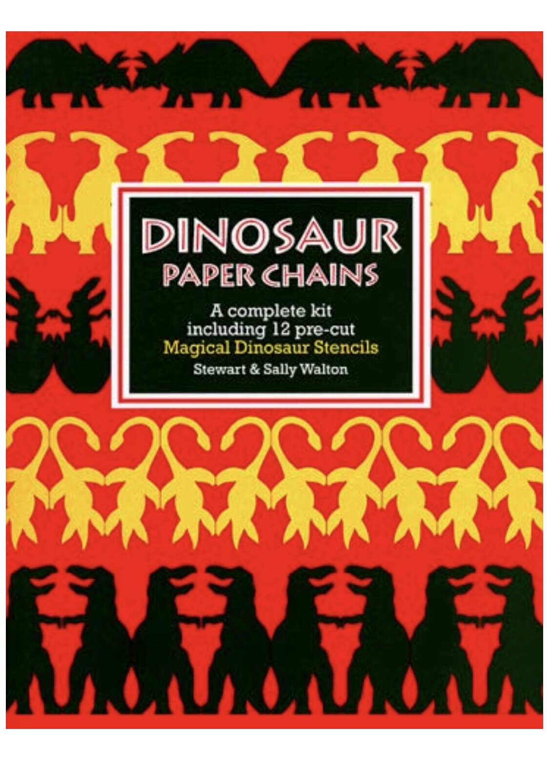 Dinosaur Paper Chains by Stewart & Sally Walton (1994, Trade Paperback ...