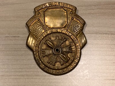 CAPTAIN MIDNIGHT'S SECRET SQUADRON MASTER DECODER BRASS BADGE PINBACK ...