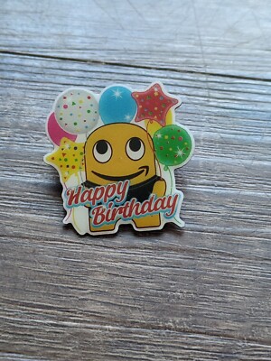 Amazon Rare Peccy Pin Happy Birthday Employee Swag OBO Nice Size CUTE ...