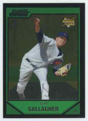 2007 Bowman Chrome Draft Prospects Sean Gallagher RC Auto Chicago Cubs ...