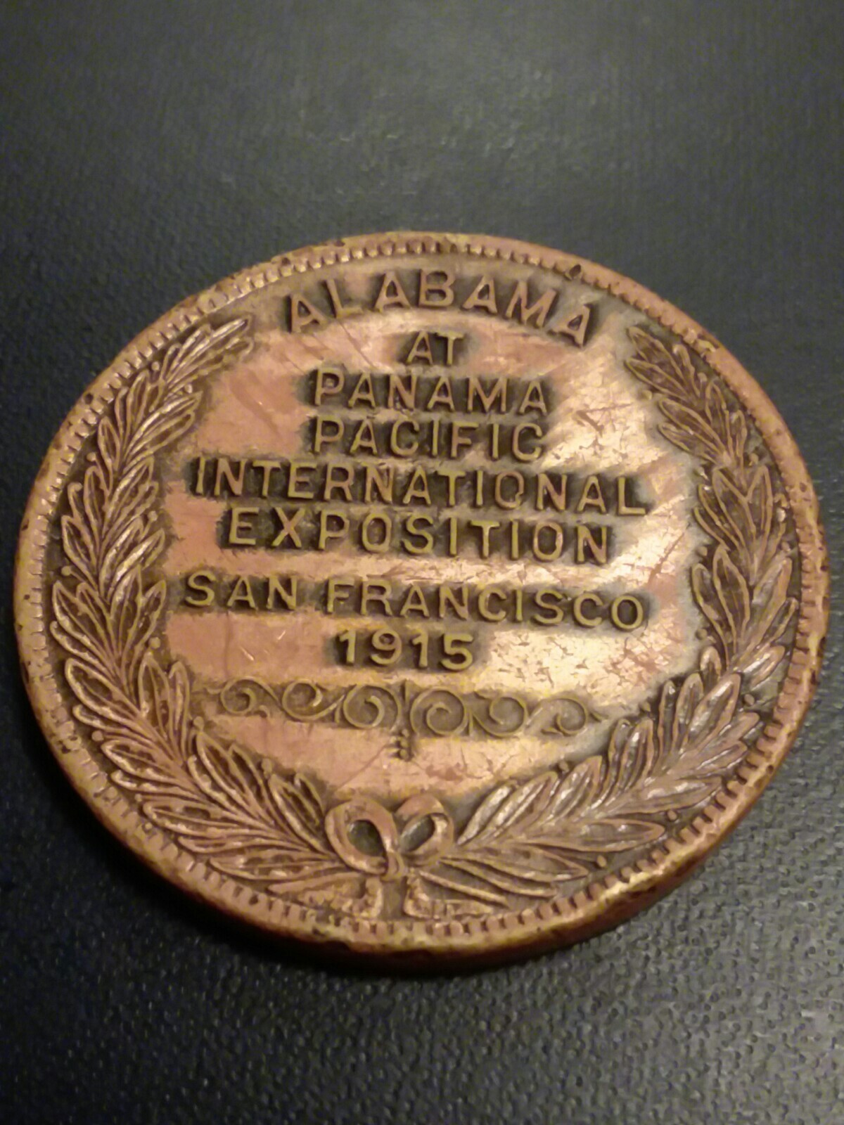 1915 San Francisco Panama Pacific Expo Alabama State Seal Coin ...