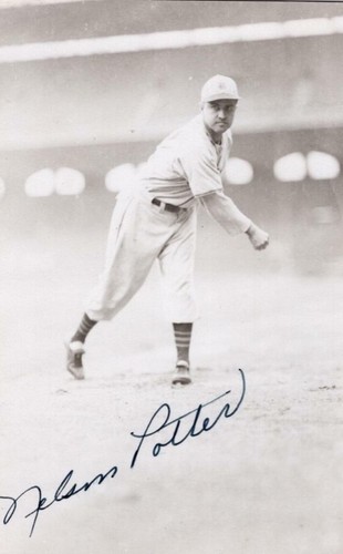 NELSON POTTER ST. LOUIS BROWNS SIGNED AUTOGRAPHED 3X5 POSTCARD W/ COA ...