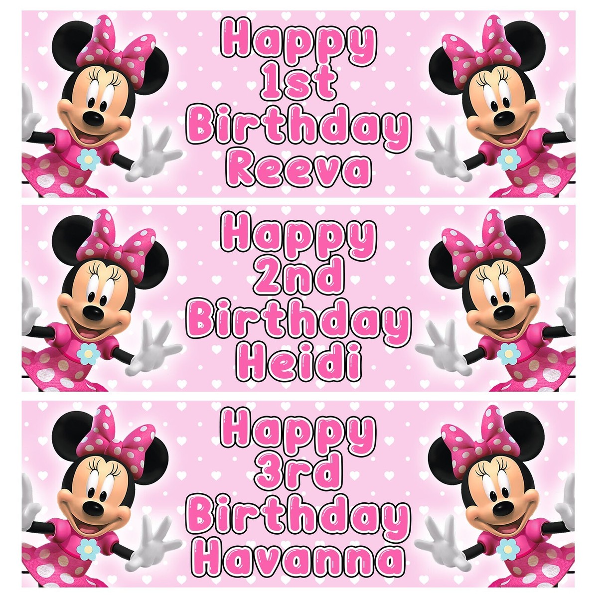 Minnie Mouse Birthday Banner Printable