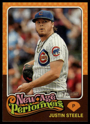 2024 Topps Heritage Justin Steele #NAP-25 New Age Performers | eBay