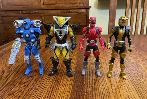 Power Rangers 6” Figures Beast Morphers Red Gold Ranger Evox Drilltron ...