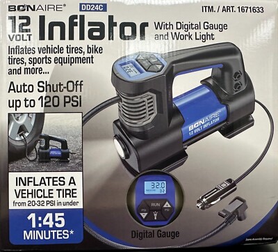 Bon-Aire 12V Digital Inflator And Working Light DD24C | eBay