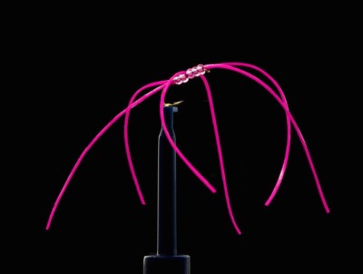 3 x Hot Pink Apps Bloodworm Blood Worm Flexi Floss Fly Flies, 6 Legs ...