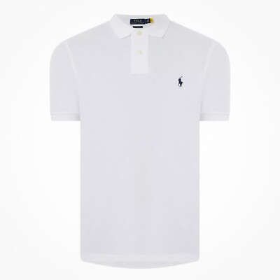 NWT Sz 2XLT Polo Ralph Lauren Men's White Soft Luxe Cotton Polo Shirt ...