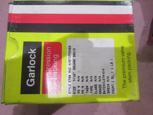 Garlock G-700 Compression Packing 3/8in 1lb for sale online | eBay