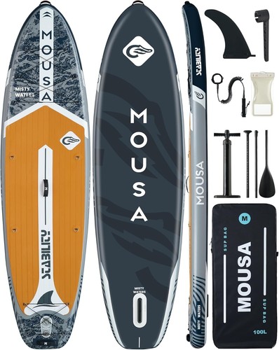 MOUSA 11'×35" Extra Wide Inflatable Stand Up Paddle misty-gray-us | eBay