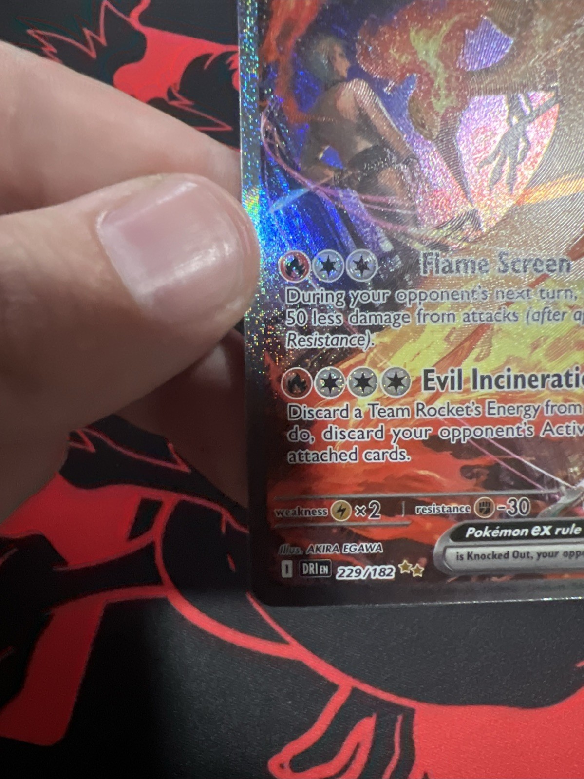 Team Rocket's Moltres ex 229/182 - Destined Rivals Stamped Promo ...