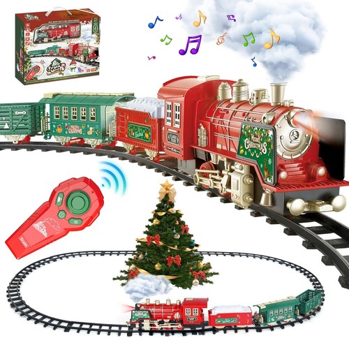 Christmas Train Set - Updated Remote Control Christmas Train Toys W ...