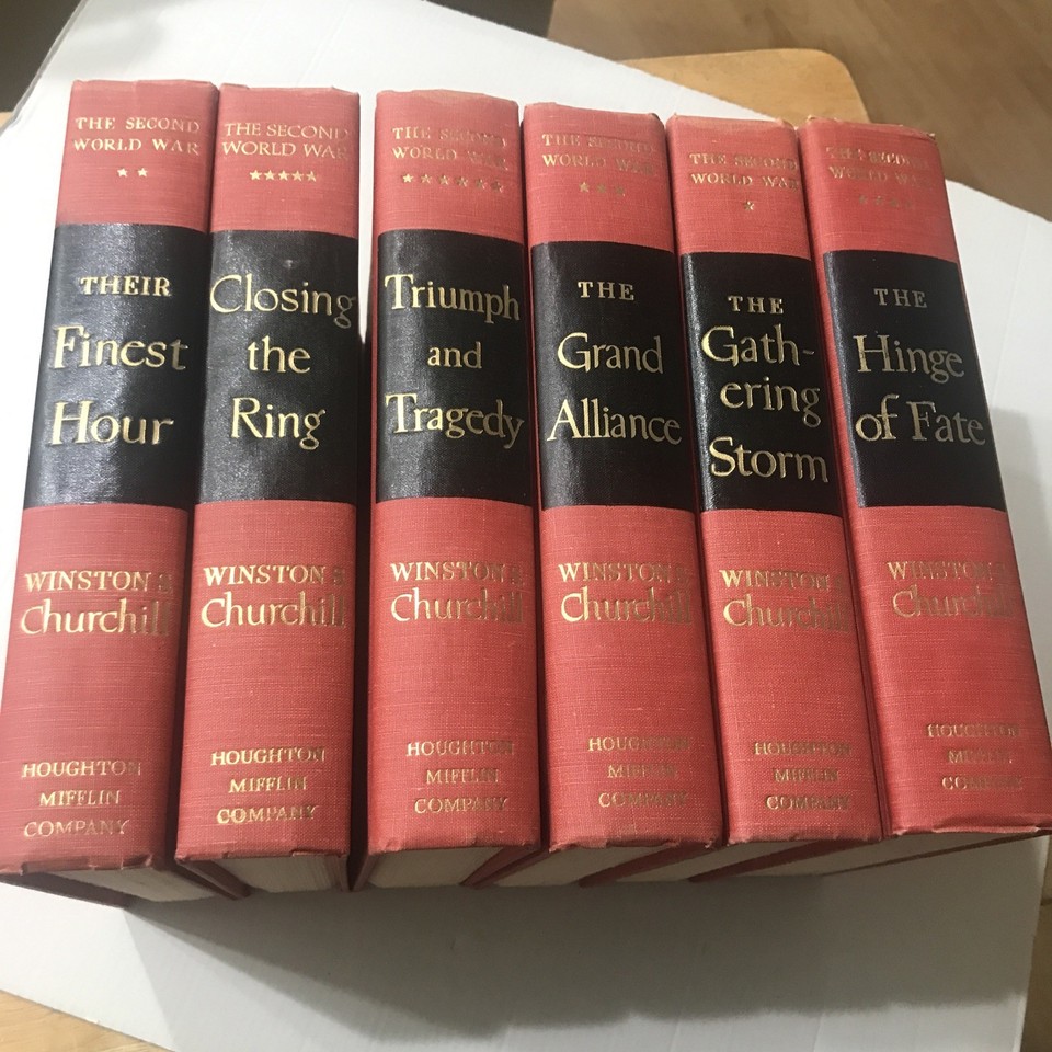 WINSTON CHURCHILL 6 Volume Set THE SECOND WORLD WAR 1948-1953 Houghton ...